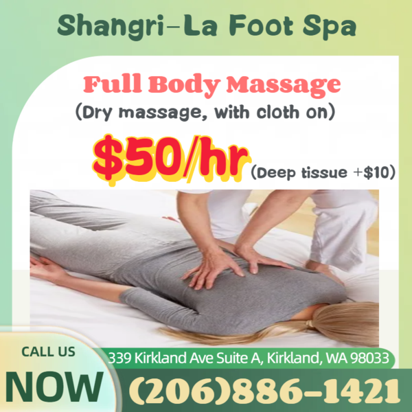 Shangri La Foot Spa Professional Body And Foot Massage Kirkland Wa 98033